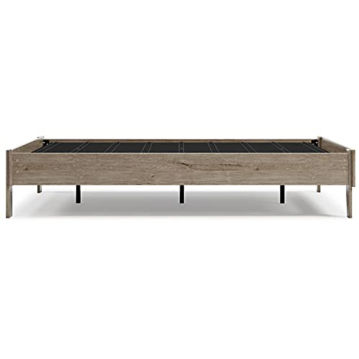 Signature Design by Ashley Oliah Contemporary Full Platform Bed, Natural Wood Grain