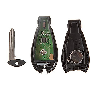 ROADFAR Pack of 1 Uncut Car Key Fob Keyless Entry Remote 5 Buttons fit for Jeep Grand Cherokee for Dodge Challenger Charger Durango 2008-2015 56046639AC