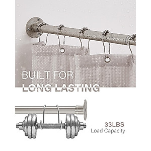 Crkmire 2 Pcs Shower Curtain Rod Accesorios for Corner Shower Rod, Extended Long Rod 15.75in (40cm) Length Rod for Bathroom