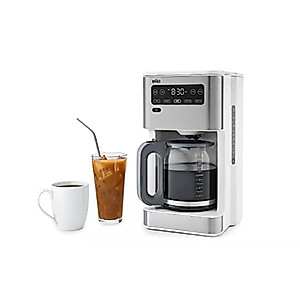 Braun KF5650WH PureFlavor Drip 14 cup Coffee Maker, White