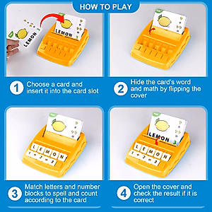 Toddler Toys for Boys Age 3-4, 2 in 1 Educational Toys Alphabet Spelling & Reading, Flash Cards Learning Toys Gifts for Preschool Kindergarten Boys Girls Ages 3 4 5 6 7 8