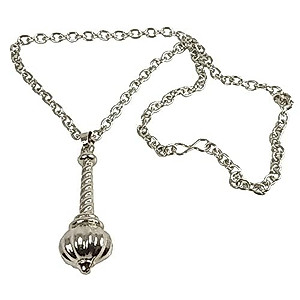 Imagine Stores Mart Stainless Steel Hanuman Gada Pendant Locket With Black Rope For Men And Women