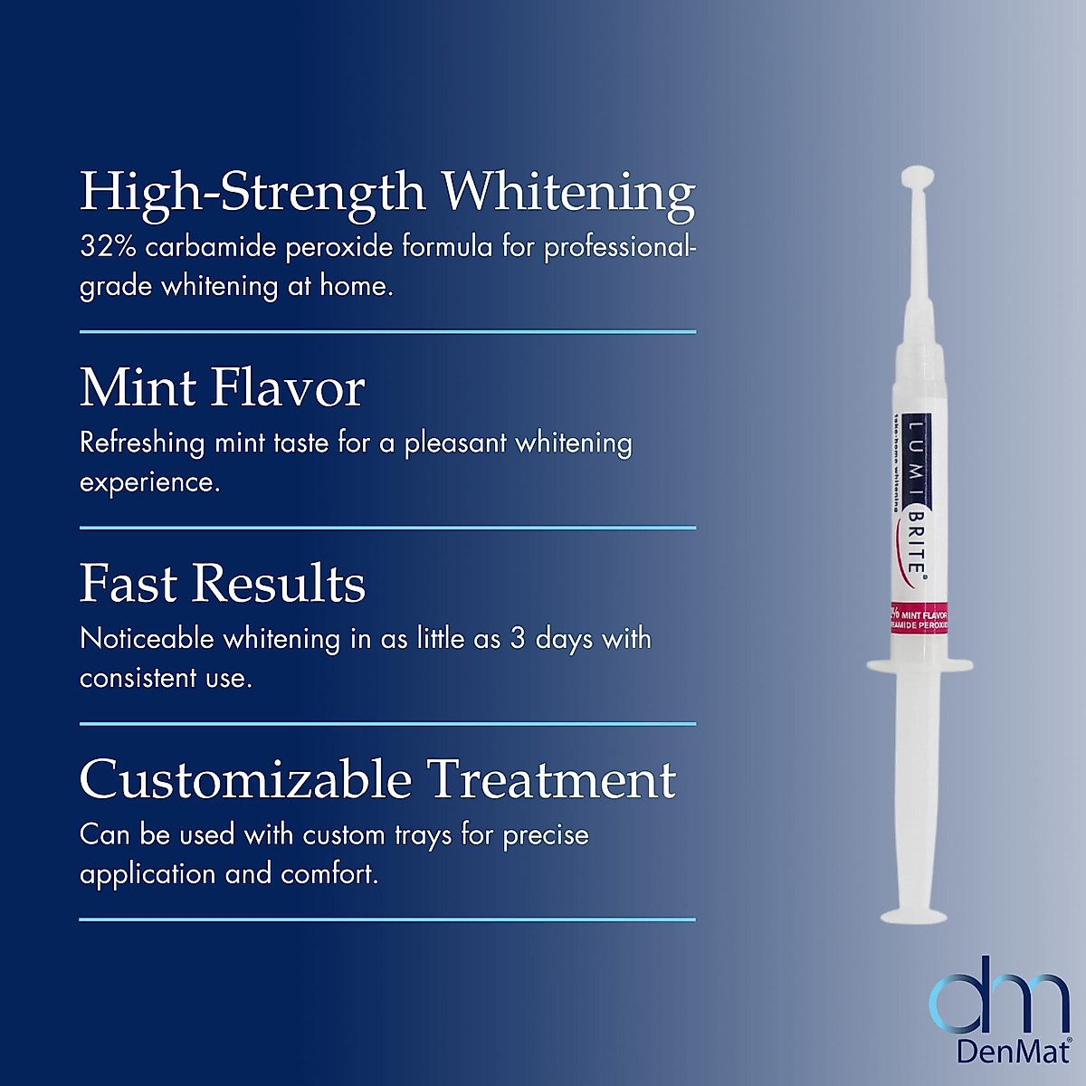Lumibrite Teeth Whitening Gel 32% 6 Syringe Pack Whitening Oral Care