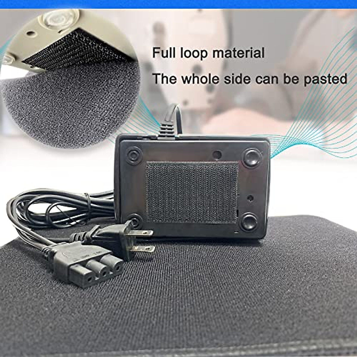 Sewing Machine Foot Pedal Non Slip Pad, with 3 Panda Embroidery, Sewing Machine Pedal Mat, Extra Large and Thicker Make Sure it Stays in Place