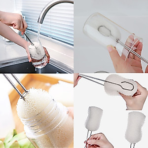 NINU 2-Pack 16oz Reusable Boba Cups Bubble Tea Cup, Wide Mouth Mason Jar Drinking Glasses with Lids and Straws, Travel Tumbler for Bubble Tea, Smoothie, Iced Coffee - Black