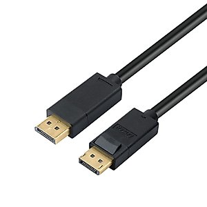 DTech Displayport to Displayport Cable 3ft, DP Computer Monitor Cord 4k 60hz Male to Male DP to DP Cord with Gold Plated Connector for Laptop PC Gaming (3 Feet, Black)