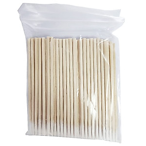 GSA 1500 Count Microblading Cotton Swab, Cotton Swabs Pointed Tip, Cotton Swabs Wood Sticks, Cotton Tipped Applicator, Tattoo Permanent Supplies, Makeup Cosmetic Applicator Sticks (15 packets)