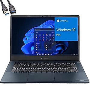 Toshiba Dynabook Tecra A40 14" FHD Business Laptop, Intel Quad-Core i5-1145G7 (Beat i7-1065G7), 8GB DDR4, 512GB PCIe SSD, WiFi 6, Backlit KB, Fingerprint Reader, Windows 10 Pro, BROAG Extension Cable