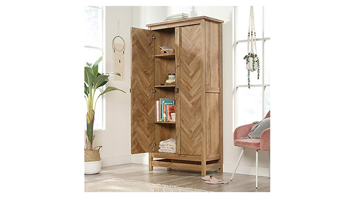 Stylish Sauder Cannery Bridge Storage Cabinet