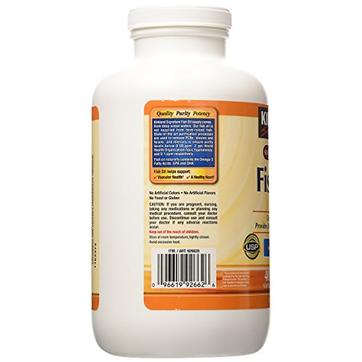 Kirkland Signature hgar Fish Oil Concentrate 2 Pack, 400 Count (Pack of 2)