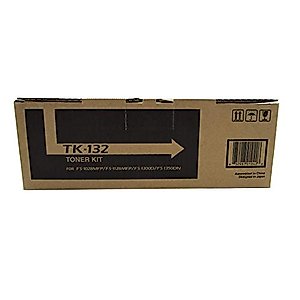 Kyocera TK-132 1T02HS0US0 FS-1300D FS-1350DN FS-1028MFP FS-1128MFP Laser Toner Cartridge (Black) in Retail Packaging
