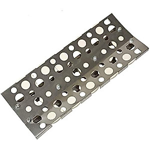 GasSaf Heat Plate Replacement for Select Turbo Gas Grill Models, 16.5 inch 3-Pcs Stainless Steel Heat Plate, Heat Tent, Burner Cover, Vaporizor Bar and Flavorizer Bar(16 1/2x 6 1/2inch)(3-Pcs)