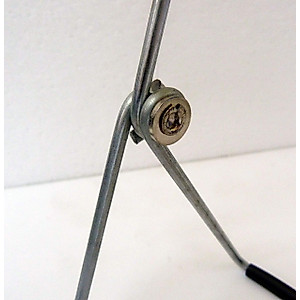 FixtureDisplays® Unit of 4 Wire Easel for Table Top with 1.2-inch Lip, Wide Base, 5-5/8 x 8-3/4, Foldable Design, for Books, Trophy Plaques, CDs, Greeting Card Designs 19465 19465-4PK-One Rate