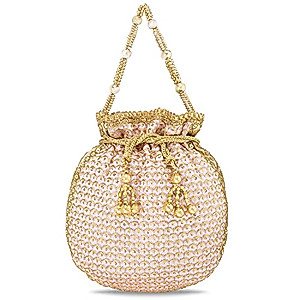 Aheli Indian Potli Bags for Women Evening Bag Clutch Ethnic Bride Purse with Drawstring (P30PCH)
