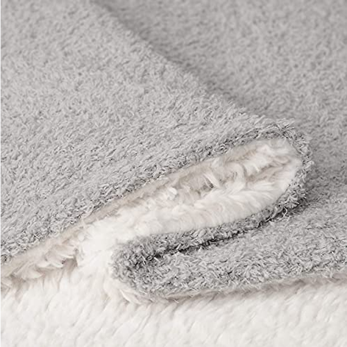 UGG Ana Knit Throw Blanket - Plush Oversized Reversible Accent Blanket - 50” x 70” - Seal