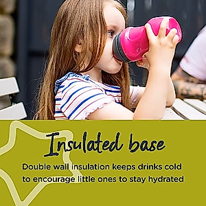 Tommee Tippee Insulated Sippee Cup, Water Bottle for Toddlers, Spill-Proof, BPA Free, 9oz, 12m+, Pack of 2, Green and Teal