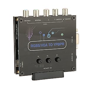 RGBS VGA SCART to YPBPR Converter for SFC, for Genesis, for N64, for PlayStation 1, for PlayStation 2, for Dreamcast, for Wii, for MD, for Saturn