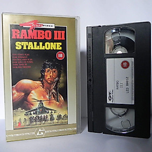 Rambo 3: Sylvester Stallone - (1988) Action/Adventure - Soviet-Afghan War - VHS