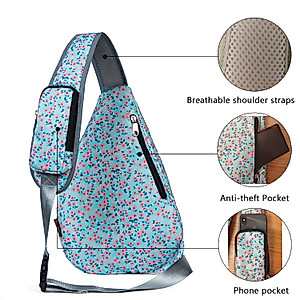 Malirona Sling Bag for Women Sling Backpack Hiking Daypack Multipurpose Crossbody Chest Bag (Orange)