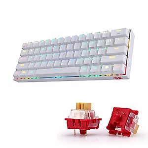 Redragon K530 PRO 60% Gaming Keyboard & A113 Hot-swap Mod Switches (24pcs) Bundle