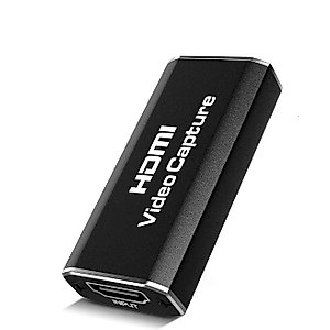 Audio Video Capture Card 1080P 30Hz HDMI to USB 2.0 Capture Card Record via DLSR for Gaming Streaming Live Broadcasting Teaching