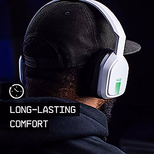 ASTRO Gaming A10 Wired Gaming Headset, Lightweight and Damage Resistant, ASTRO, 3.5 mm Audio Jack, for Xbox Series X|S, Xbox One, PS5, PS4, Nintendo Switch, PC, Mac- White/Green