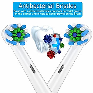 Replacement Brush Heads for Braun Oral b, Compatible with Oral-B Pro 1000/2000/3000/5000/6000 Smart and Genius Electric Toothbrush, 12 Pcs