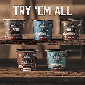 Kodiak Cakes Minute Muffins, Double Dark Chocolate, 2.36 Ounce (Pack of 12) (Packaging May Vary)