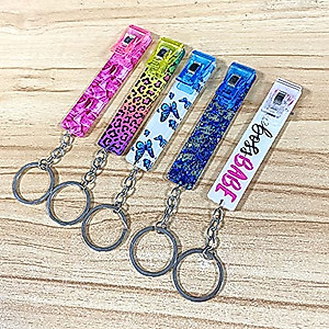 Gergxi Card Puller KeychainGergxi Multifunctional Long Nails Credit Card Puller Keychain Acrylic Card Grabber Key Chain Social Distancing Touchless Tool, 2x10 cm/ 0.79x3.94 inches