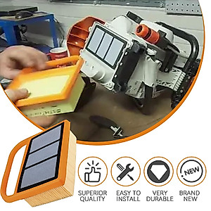 SOLLON TS420 TS410 Air Filter + Pre Cleaner Set for Stihl TS420 TS410 TS 420 TS 410 TS410Z TS420Z TS480 TS500i Concrete Cut Off Saw Replace 4238 141 0300 5 Pack