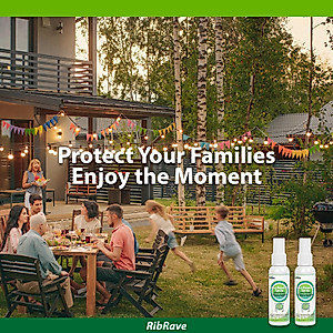 Mosquito Repellent Spray for Body, Insect Repellent Spray Natural Bug Repellent for Skin DEET-Free Travel Size 2 Fl Oz (2 Pack)