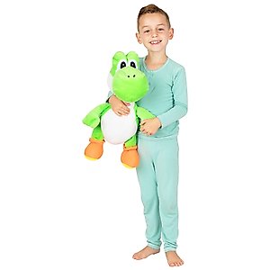 Franco Kids Bedding Super Soft Plush Cuddle Pillow Buddy, One Size, Mario Yoshi