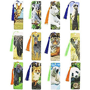 Tassel Bookmark, Wildlife Animal Designs (72 Pack)