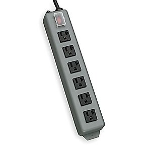 TRIPP-LITE UL620-15 Power Strip, 6 Outlet, 20A, 120V, 15FT