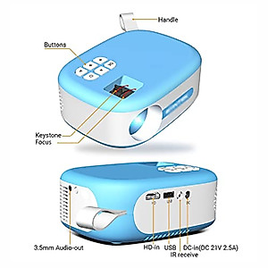 DROOS C520 Portable LCD Mini LED Projector 1080P & 4K Support