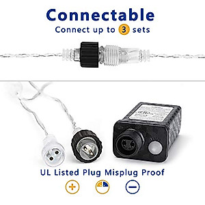 11.8 inch 10 Tubes 240 LED Meteor Shower Raindrop Lights with Timer Function Cascading Lights LED Icicle Lights Falling Raindrop Lights for Holiday Party Wedding Christmas Tree Decoration (Blue)