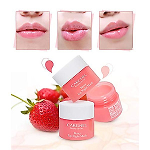 Lip Sleeping Mask 5g (3 Set) - Korean Beauty Maintaining moist lips all day long, Lip gloss and Moisturizers Cream Long lasting, Night Treatments Lip balm (B+L+P)