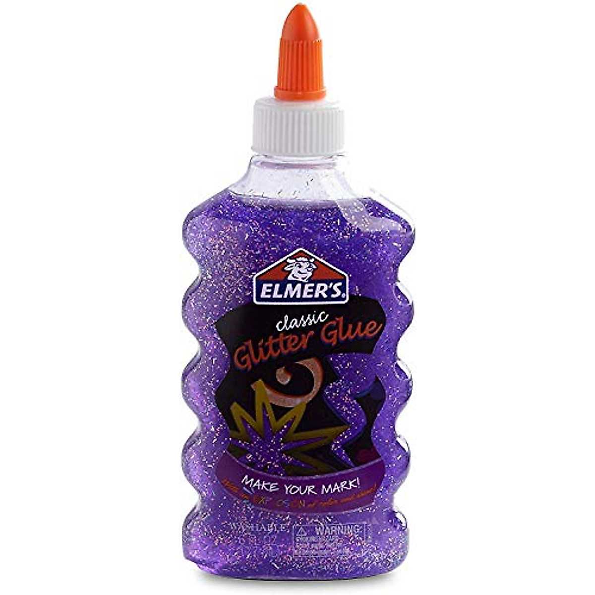 Elmers Liquid Purple Glitter Glue, Washable, 6 Ounces, Great for Making Slime (3 Pack)