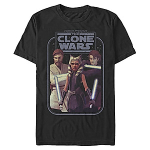 Star Wars Men's Warner Bros Ron Yule Ball Premium Soft Hand Solid Tee, BLACK, xxx-large