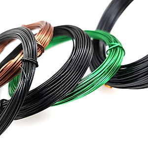 Bonsai Wire for Bonsai Tree Total 164 Feet 5 Rolls 3 Sizes 0.8 mm, 1.0 mm, 1.2 mm and 2.0 mm Aluminum Wire by CRAFT WIRE