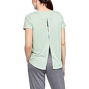 Under Armour Whisperlight Short-sleeve Shirt, Atlas Green (189)/Metallic Silver, XX-Large