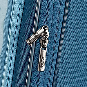 AMERICAN TOURISTER Cascade Softside Expandable Luggage with Spinner Wheels, Pacific Blue, 20-Inch