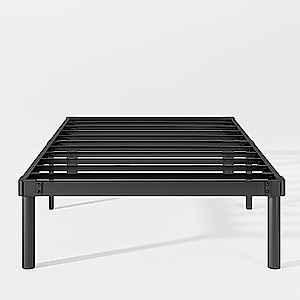 RLDVAY Twin-Bed-Frame, 12 Inch Metal-Bed-Frame-Twin, Heavy Duty Platform Bed Frame Twin Size, No Box Spring Needed, Easy Assembly, Noise-Free, Black