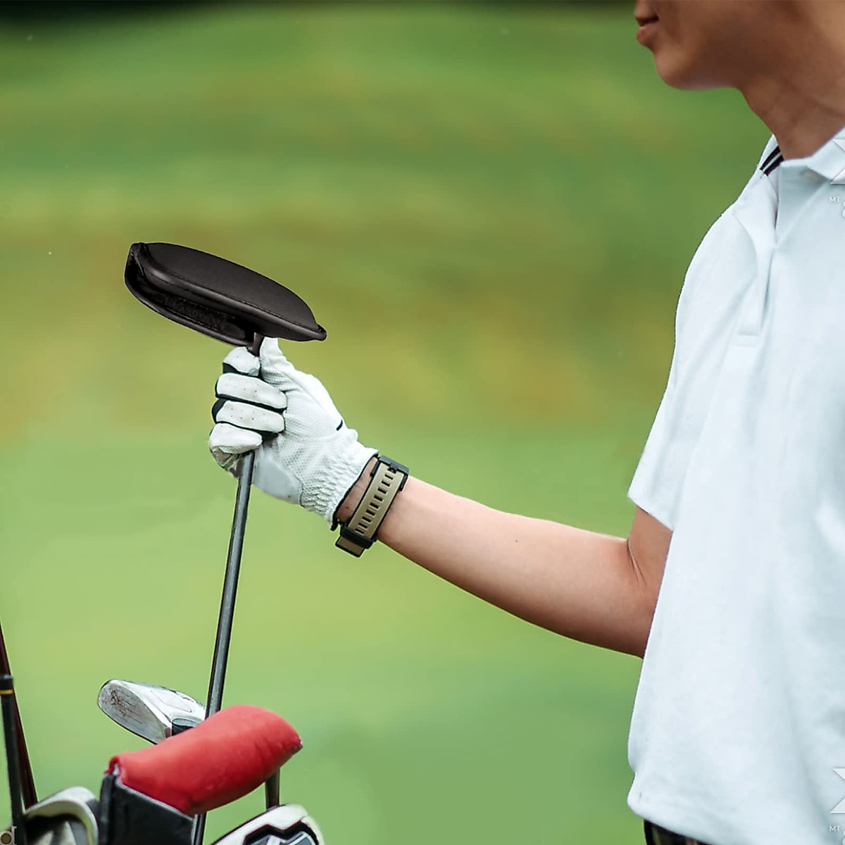 BIG TEETH Golf Head Cover Blade Putter Covers Leather Lightweight Golf Club Protector Fit for Scotty Cameron Taylormade Odyssey (Black)