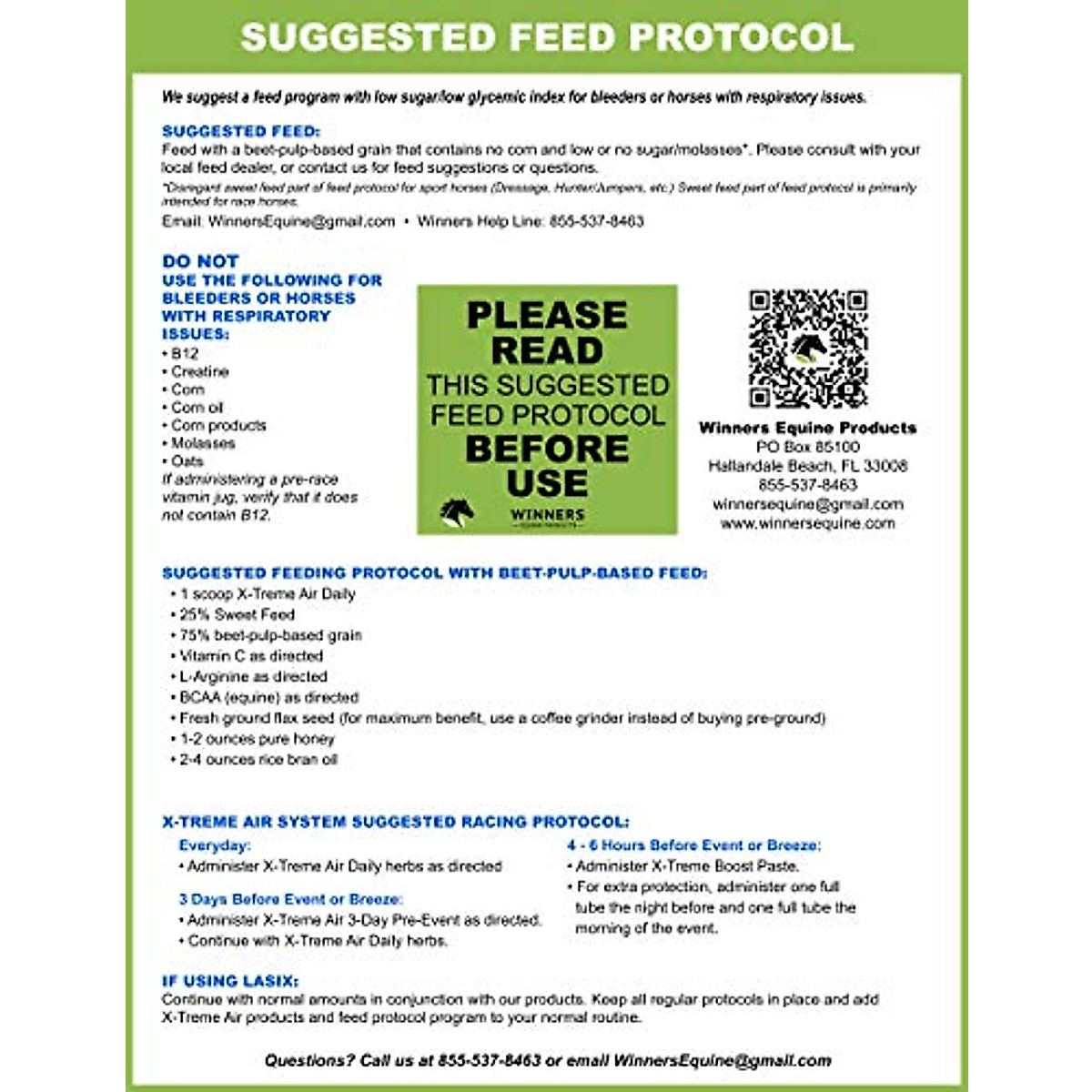 Winners Equine Products X-Treme Air 30 Day - Daily Respiratory Health Treatment