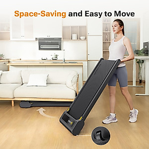 UREVO Walking Pad with Incline, Incline Under Desk Treadmill for Home/Office, 2.25 Horsepower Inclined Treadmills with Remote Control, LED Display, 265lbs Weight Capacity