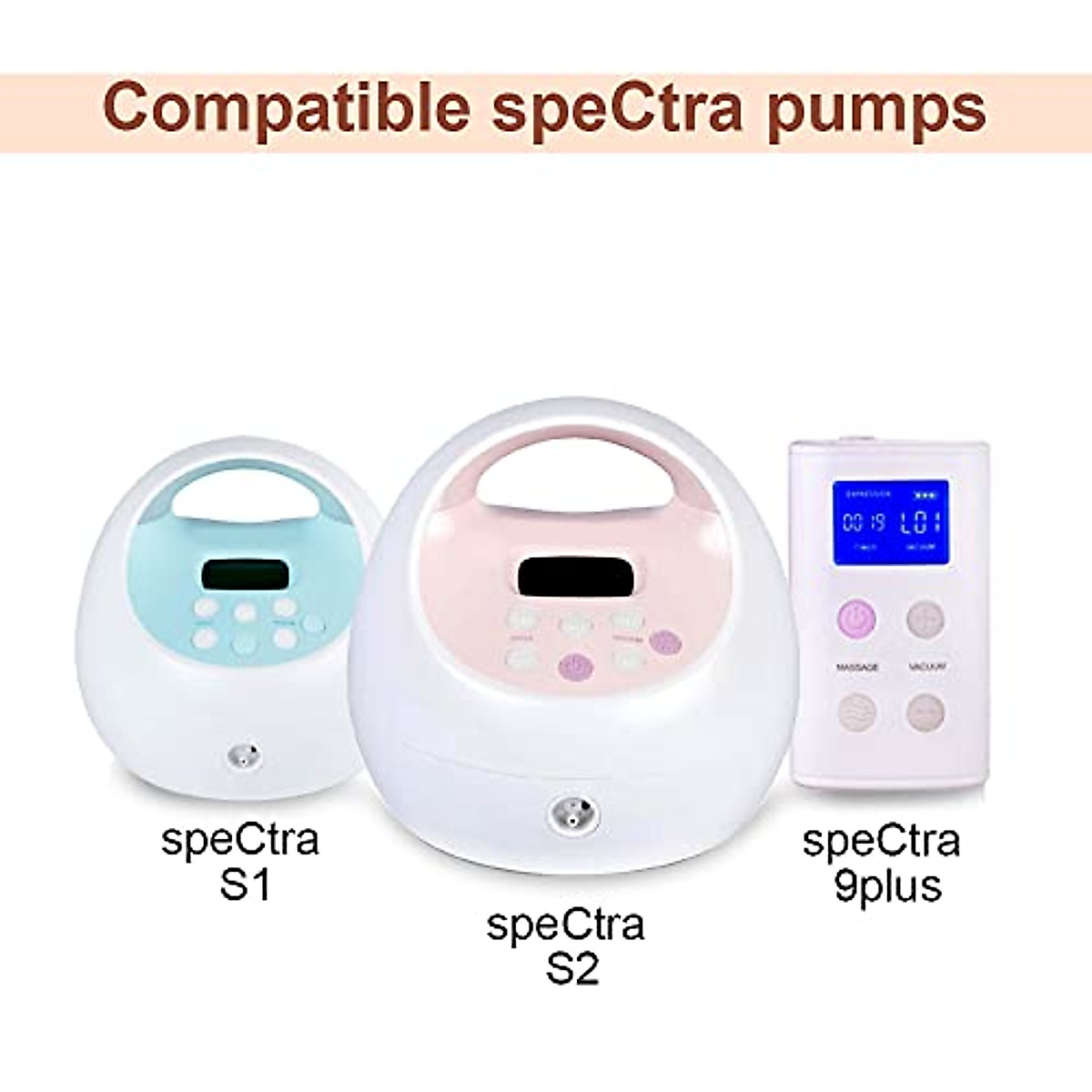 Maymom Backflow Adapter Compatible with Spectra S1, Spectra S2, Spectra 9 Plus Pump; to Be Used and Compatible with Medela Flanges and Bottles (Maymom Flange Adapter)