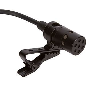 Movo LV8-C Broadcast-Quality XLR Lavalier Cardioid Condenser Wired Microphone with 12mm Mic Capsule for Accurate Voice Recording - Kit includes Lapel Clip, Case and Windscreen