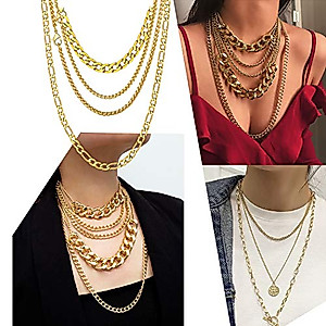 Men's Gold Curb Chain Stainless Steel 18" Inches Solid 6mm Miami Cuban Link Chain Choker Necklace