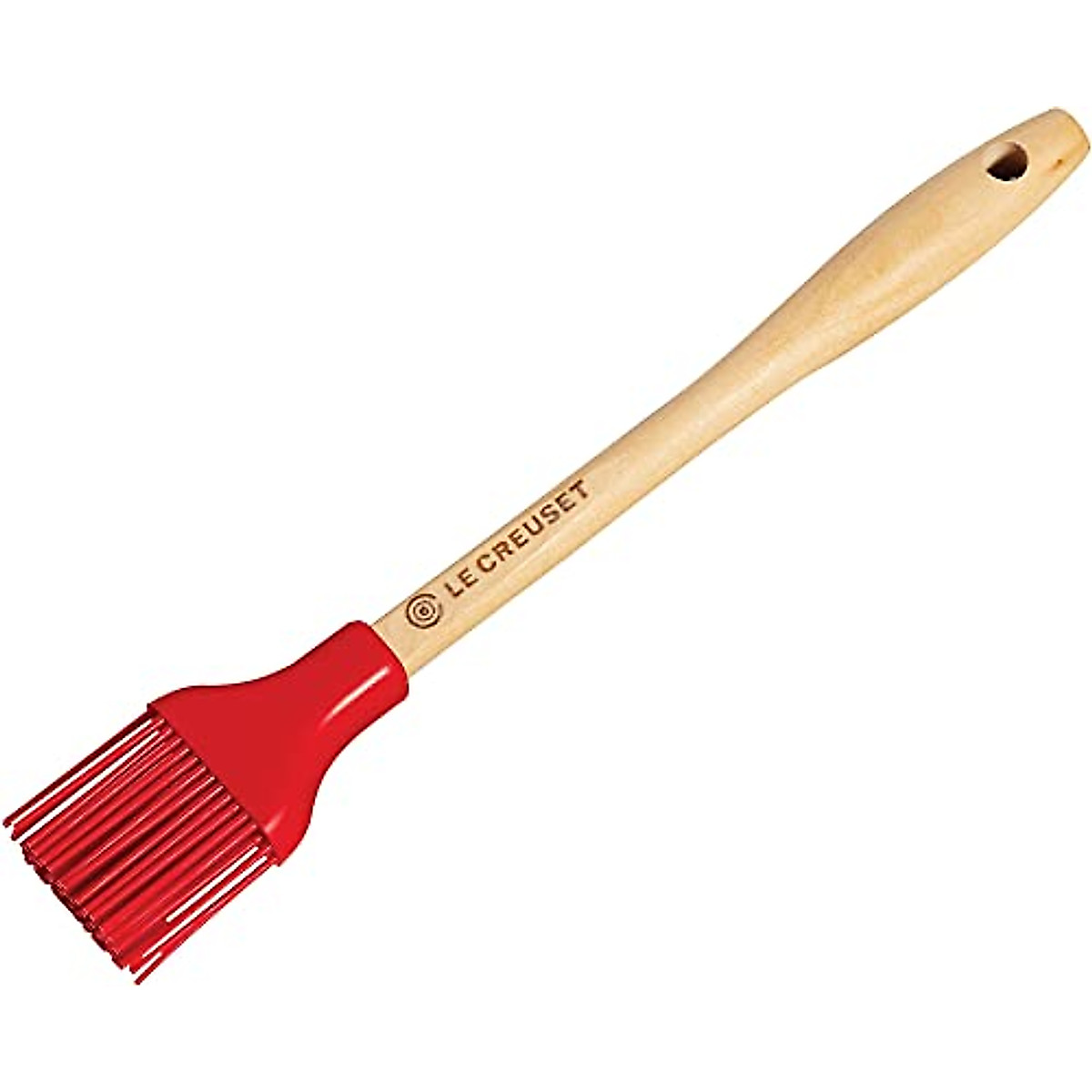 Le Creuset Silicone Pastry Brush, 6 3/4" x 1 1/8", Cerise